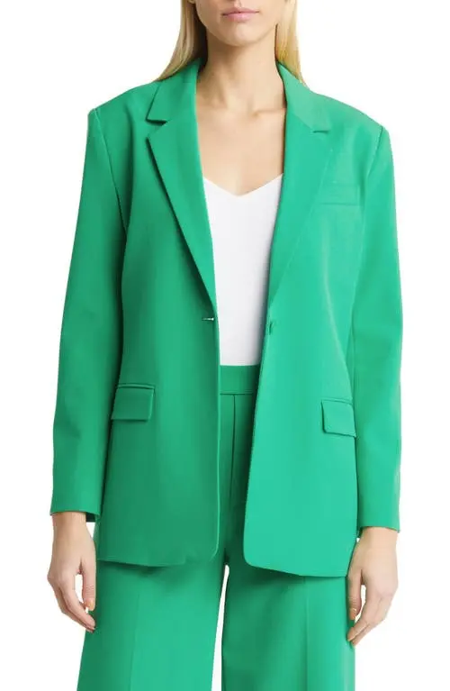 Nordstrom Boyfriend Blazer - Green Bright