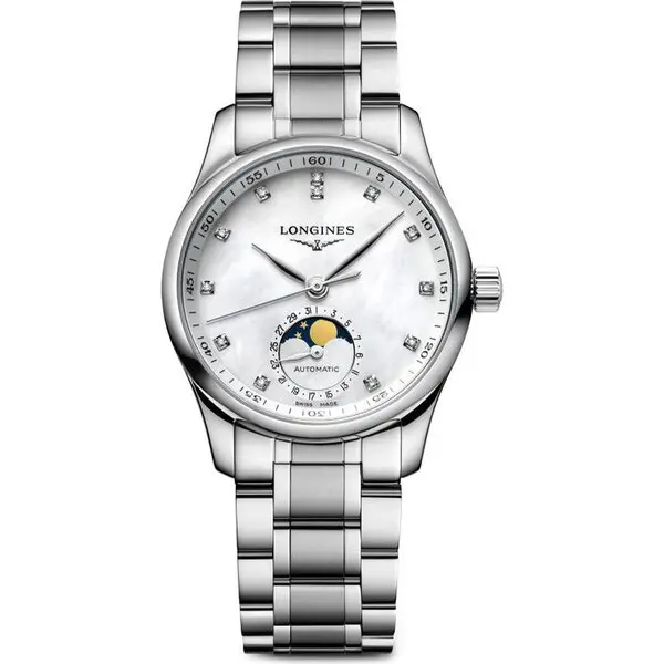 LONGINES Master Collection Automatic Diamond Bracelet Watch - Mother Of Pearl