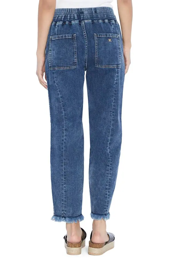 WASH LAB DENIM Wash Lab Pieced Relaxed Fit Jeans - Block Blue Med