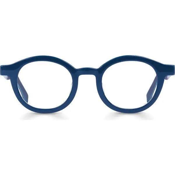 Eyebobs Tv Party 44mm Round Reading Glasses - Navy Blue