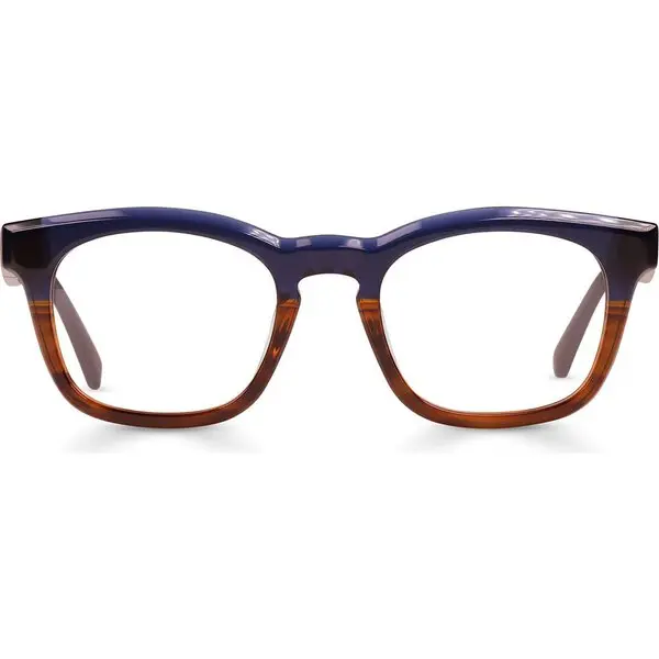 Eyebobs Humble Narrator 50mm Reading Glasses - Navy Amber Crystal / Navy