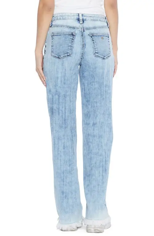 WASH LAB DENIM Relaxed Fit Jeans - Faded Blue Light