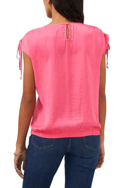 1.State Drawstring Shoulder Top