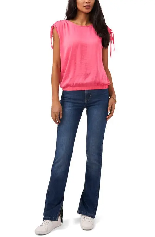 1.State Drawstring Shoulder Top