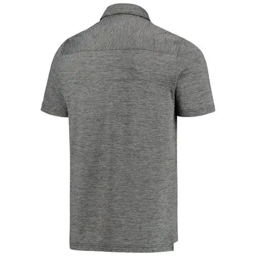 Vineyard Vines Cleveland Browns Destin Stripe Sankaty Polo - Charcoal