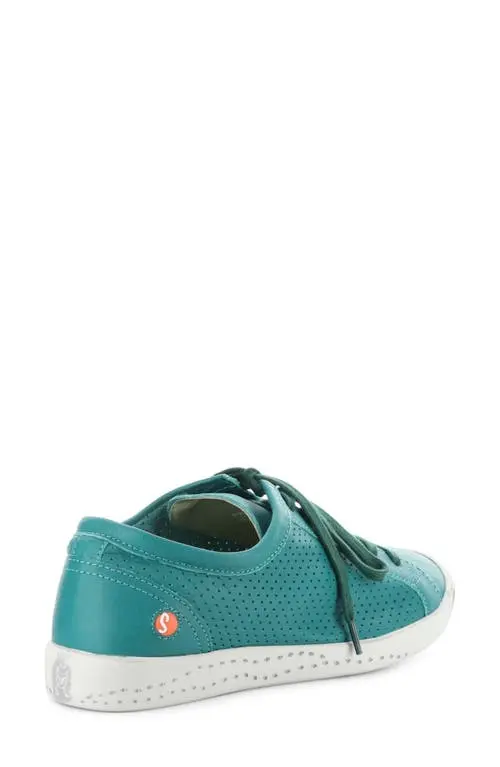 Fly London Ica Leather Sneaker - 048 Petrol Smooth Leather
