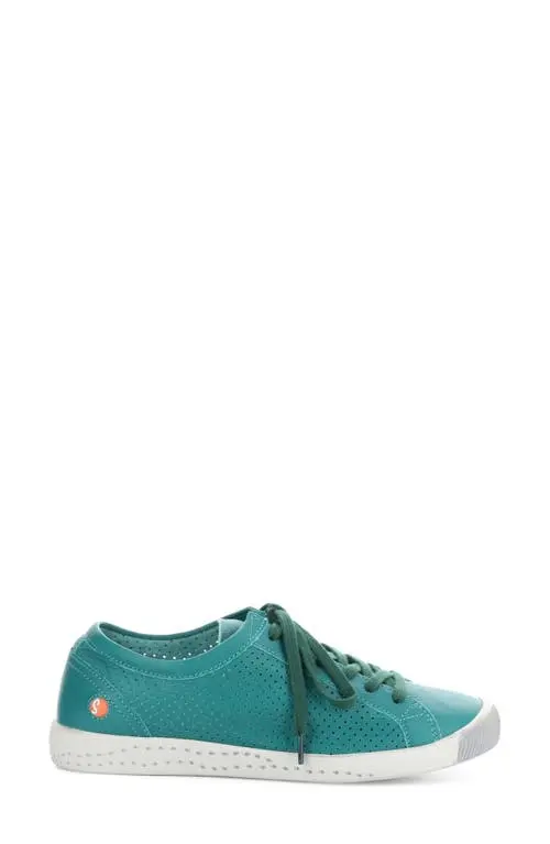 Fly London Ica Leather Sneaker - 048 Petrol Smooth Leather