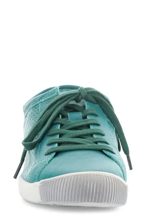 Fly London Ica Leather Sneaker - 048 Petrol Smooth Leather