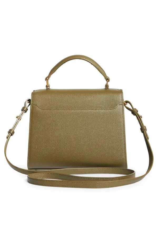 Saint Laurent Mini Cassandra Top Handle Bag - Vert Kaki