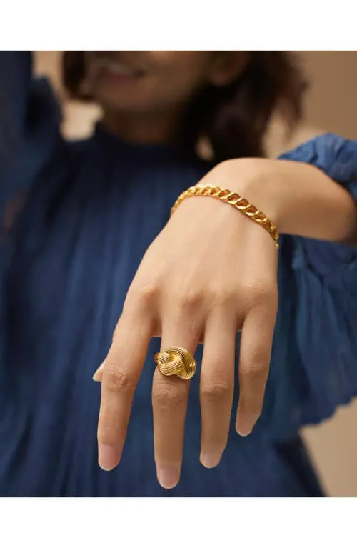Monica Vinader Groove Chunky Knot Ring