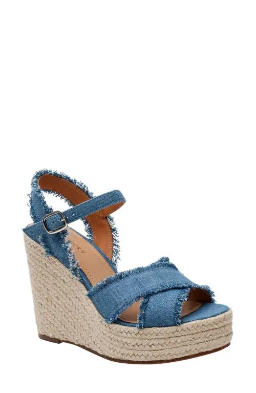 LISA VICKY Glee Espadrille Wedge Sandal - Chambray
