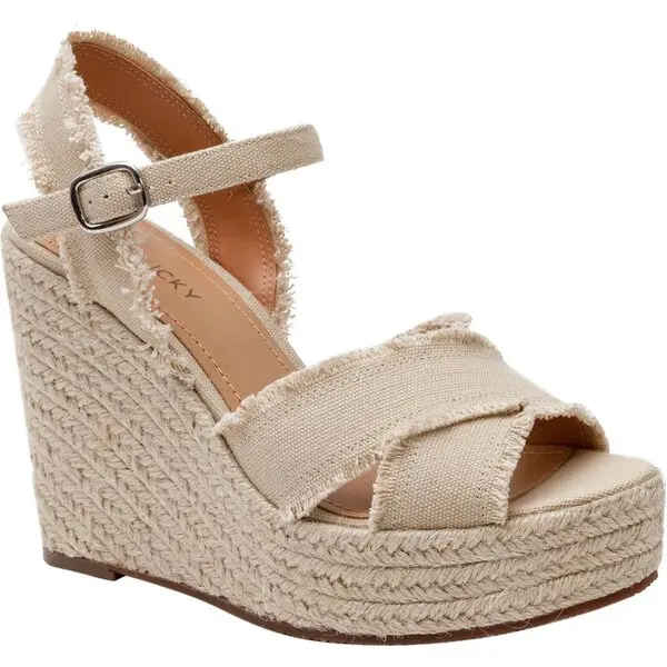 LISA VICKY Glee Espadrille Wedge Sandal - Natural