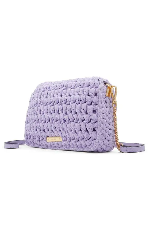 Aldo Crocheted Crossbody Bag - Light Purple