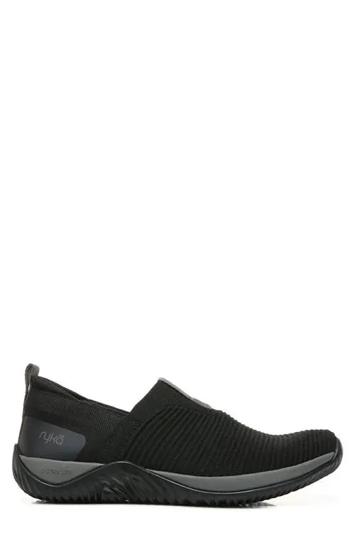 RYKA Echo Knit Slip-on Sneaker - Black