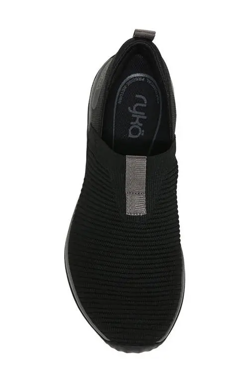 RYKA Echo Knit Slip-on Sneaker - Black