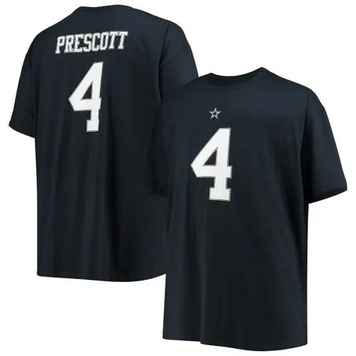 NFL Dak Prescott Dallas Cowboys Big & Tall Player Name & Number T-shirt - Navy