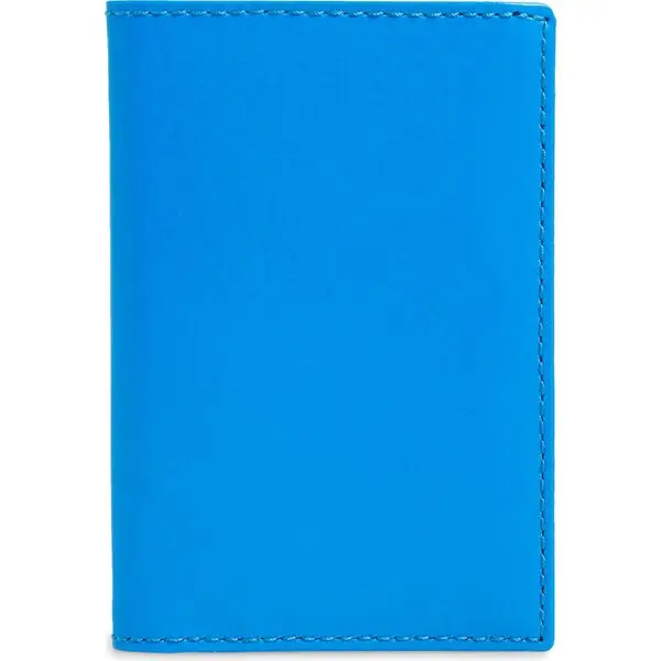 Comme Des Garçons Super Fluo Card Case - Blue