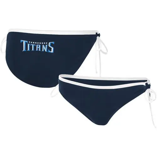 G-III 4HER BY CARL BANKS Tennessee Titans Perfect Match Bikini Bottom - Navy