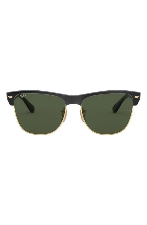 Ray-ban Highstreet 57mm Sunglasses - Demi Black/green Solid