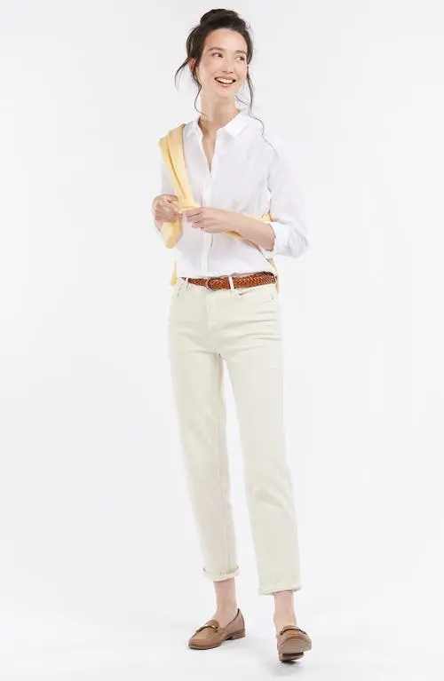 Barbour Linen Button-up Shirt - White