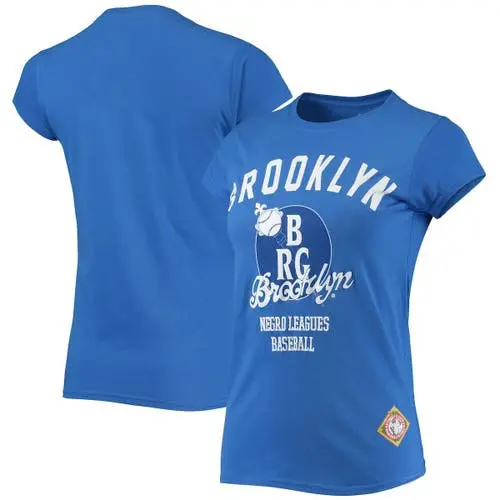 STITCHES Brooklyn Giants Negro League Logo T-shirt - Royal