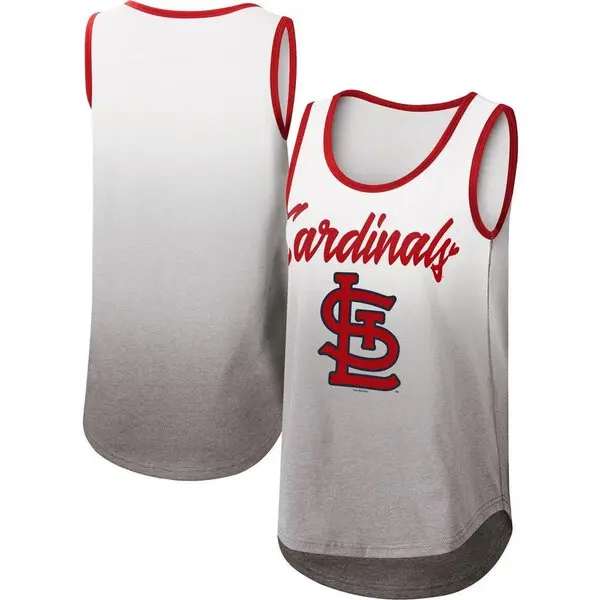 G-III 4HER BY CARL BANKS St. Louis Cardinals Logo Opening Day Tank Top - White