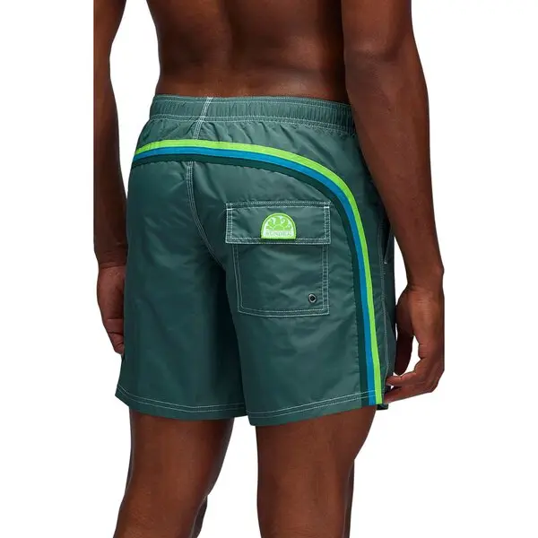 Sundek Classic Swim Trunks - Camo Green