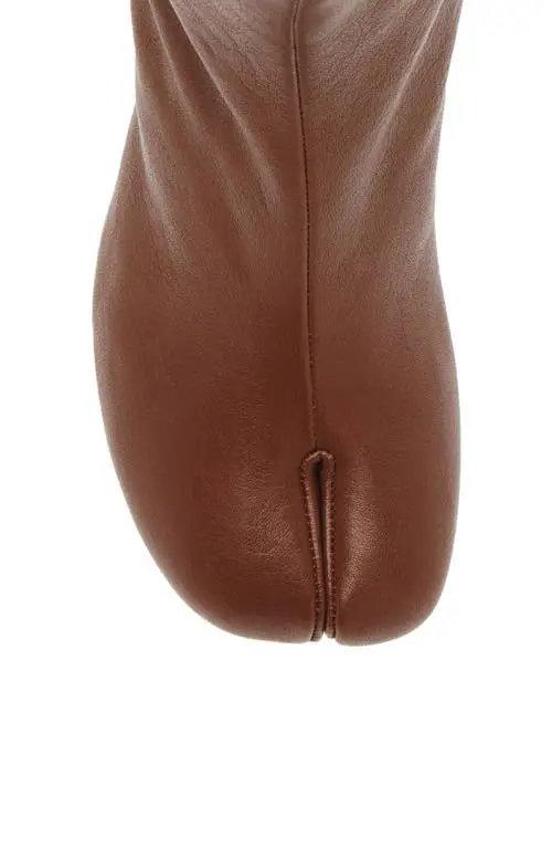 MAISON MARGIELA Tabi Leather Boots - Warm Coffee
