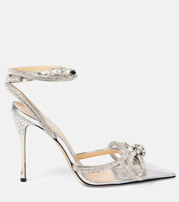Mach & Mach Double Bow Embellished Pumps