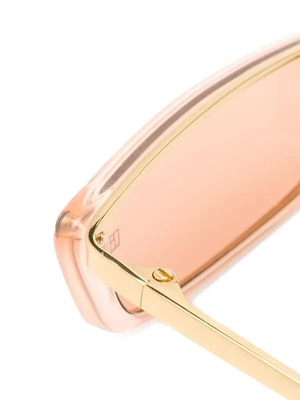 Linda Farrow Rectangular Frame Sunglasses