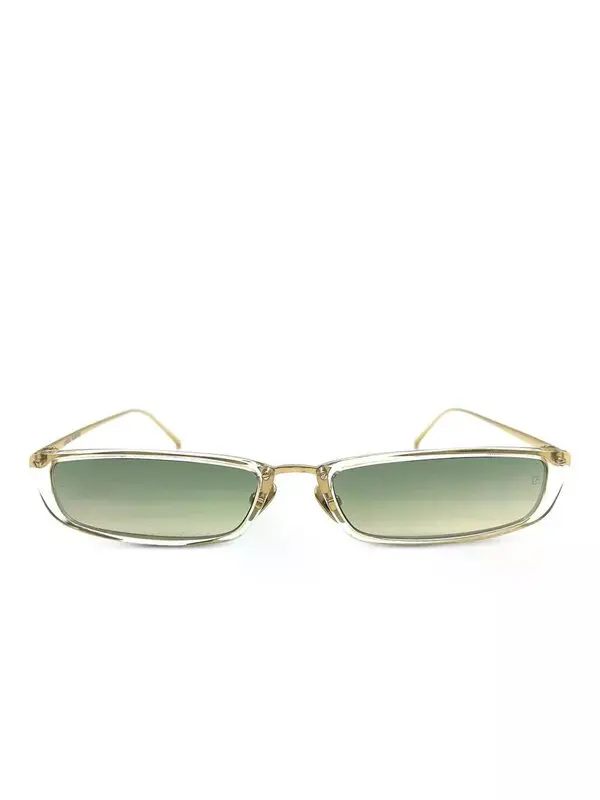 Linda Farrow Rectangular-frame Sunglasses - Gold
