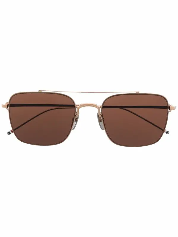 Thom Browne Square-frame Sunglasses - Gold