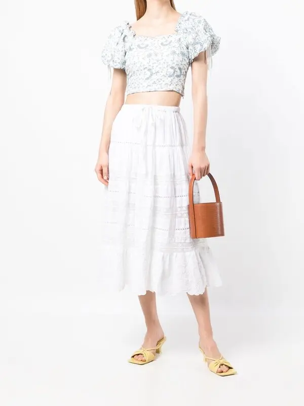 LoveShackFancy Donna Lace Skirt