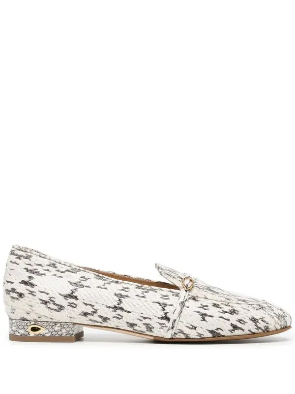 Jennifer Chamandi Snakeskin Loafers