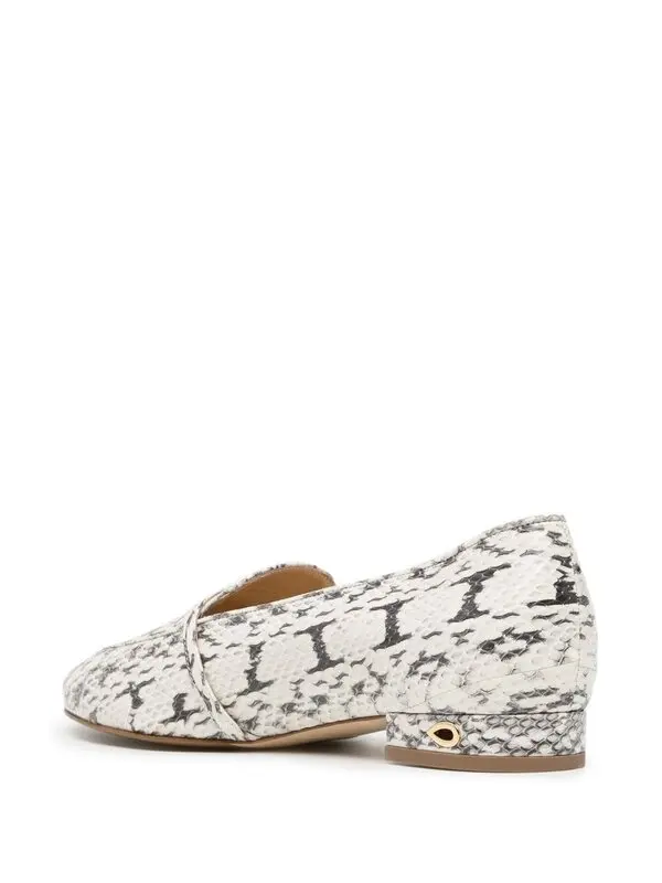 Jennifer Chamandi Snakeskin Loafers