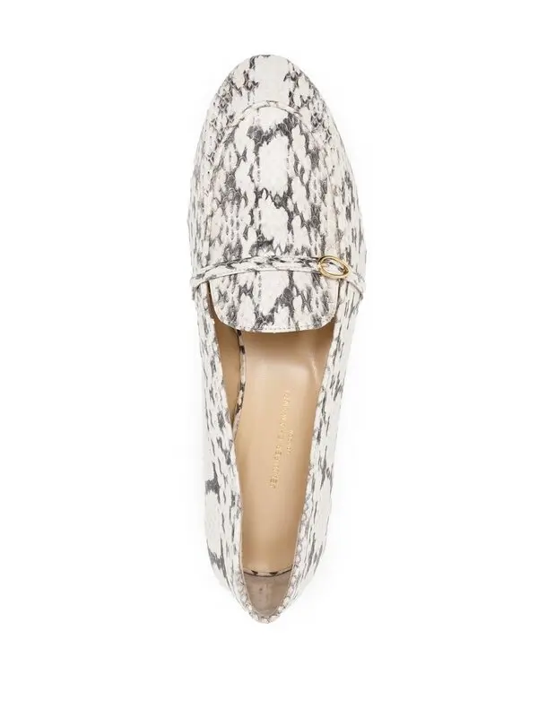 Jennifer Chamandi Snakeskin Loafers