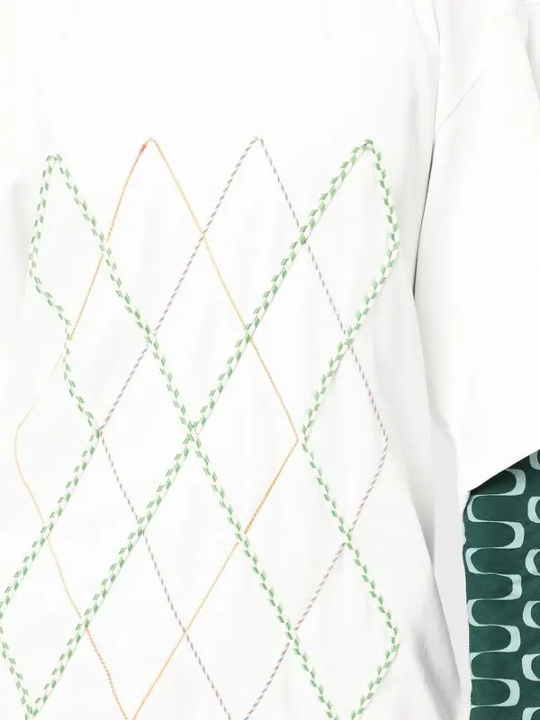Andersson Bell Argyle Embroidery Oversized T-shirt