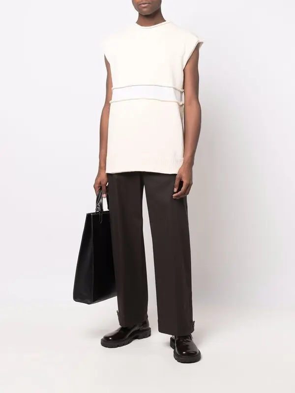 JIL SANDER Sleeveless Cut-out Top