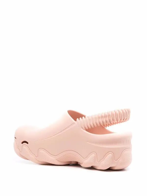 Gcds Ibex Logo-embossed Slingback Clogs - Pink