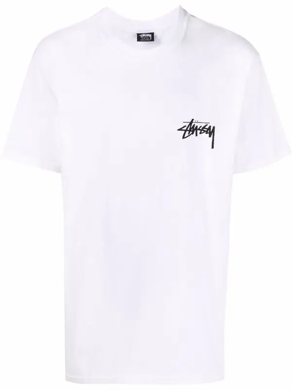 StÜssy Dice Logo-print T-shirt - White