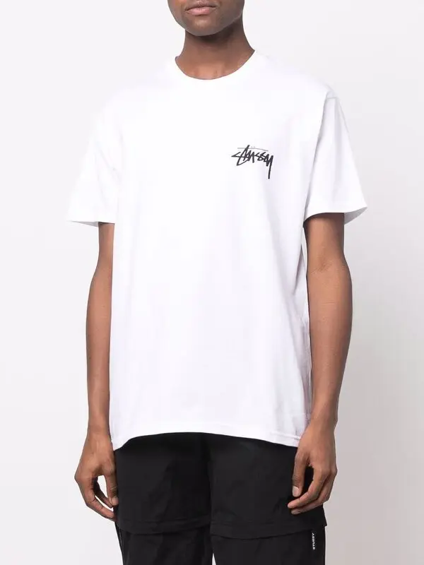 StÜssy Dice Logo-print T-shirt - White