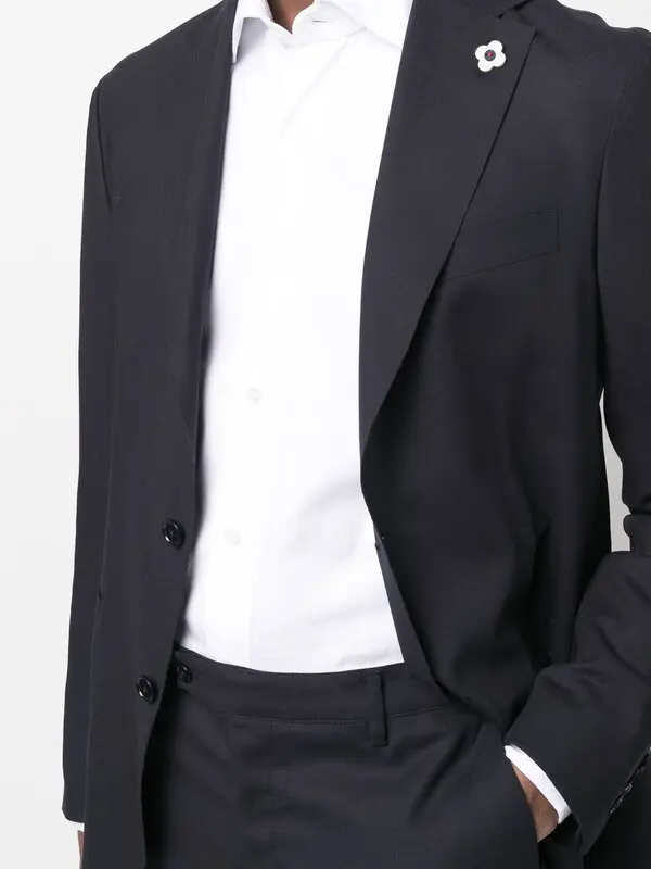 BARBA NAPOLI Long-sleeve Poplin Shirt - White