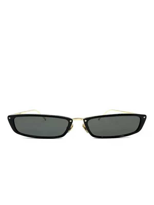 Linda Farrow Geometric-frame Sunglasses - Black
