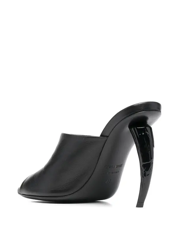 Roberto Cavalli Tiger Tooth Sculpted-heel Mules