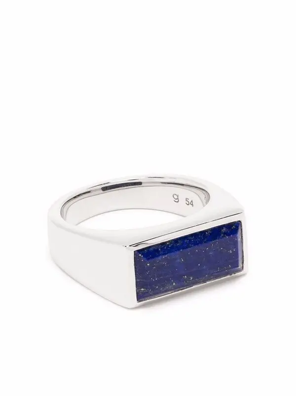Tom Wood Peaky Lapis Lazuli Ring - Silver