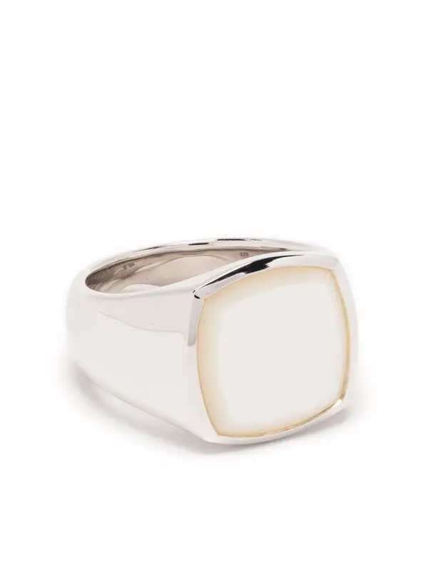 Tom Wood Square Cushion Ring - Silver