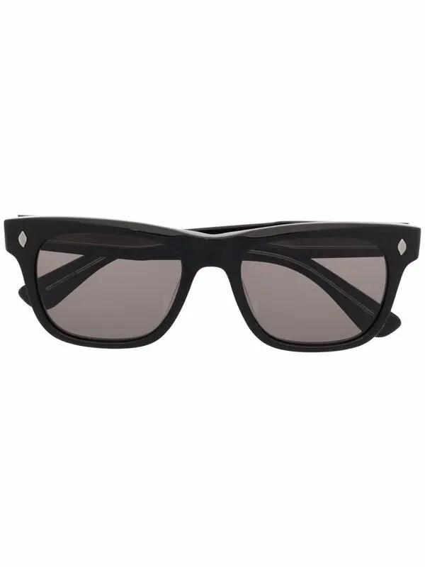 Garrett Leight Square Frame Sunglasses - Black