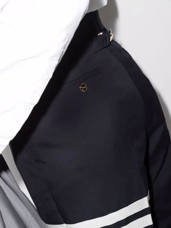 Thom Browne Navy Wool 4-bar Stripe Trousers