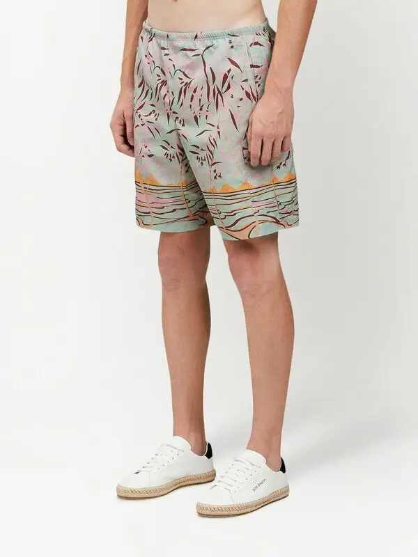 Palm Angels Lagoon-print Swim Shorts