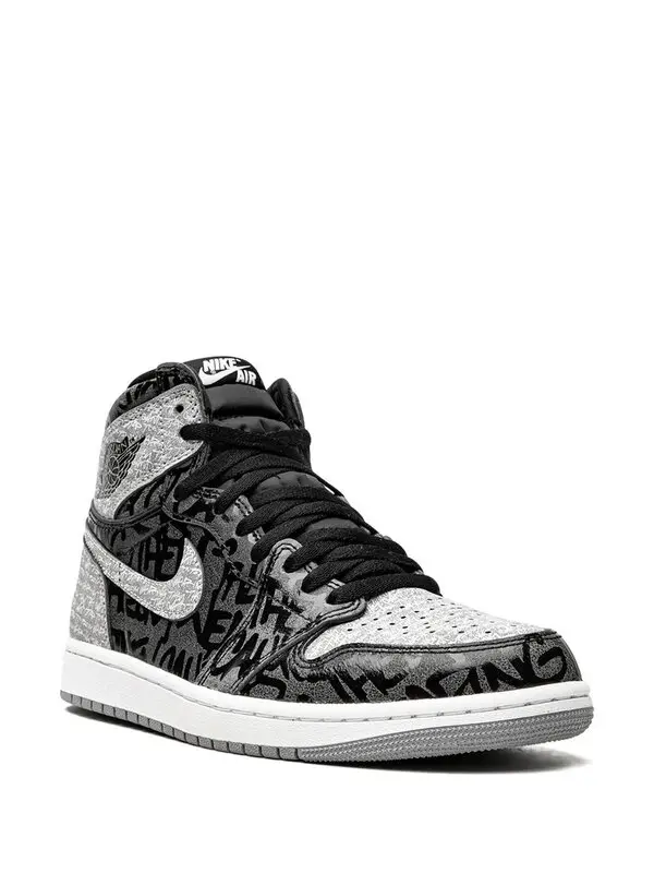 JORDAN Air 1 High Rebellionaire Sneakers - Black